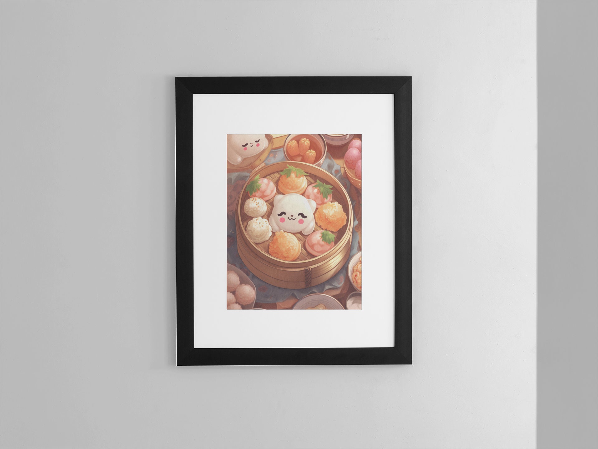 Printable Kawaii Dumplings Digital Download, Cute Steam Buns, Dimsum ...