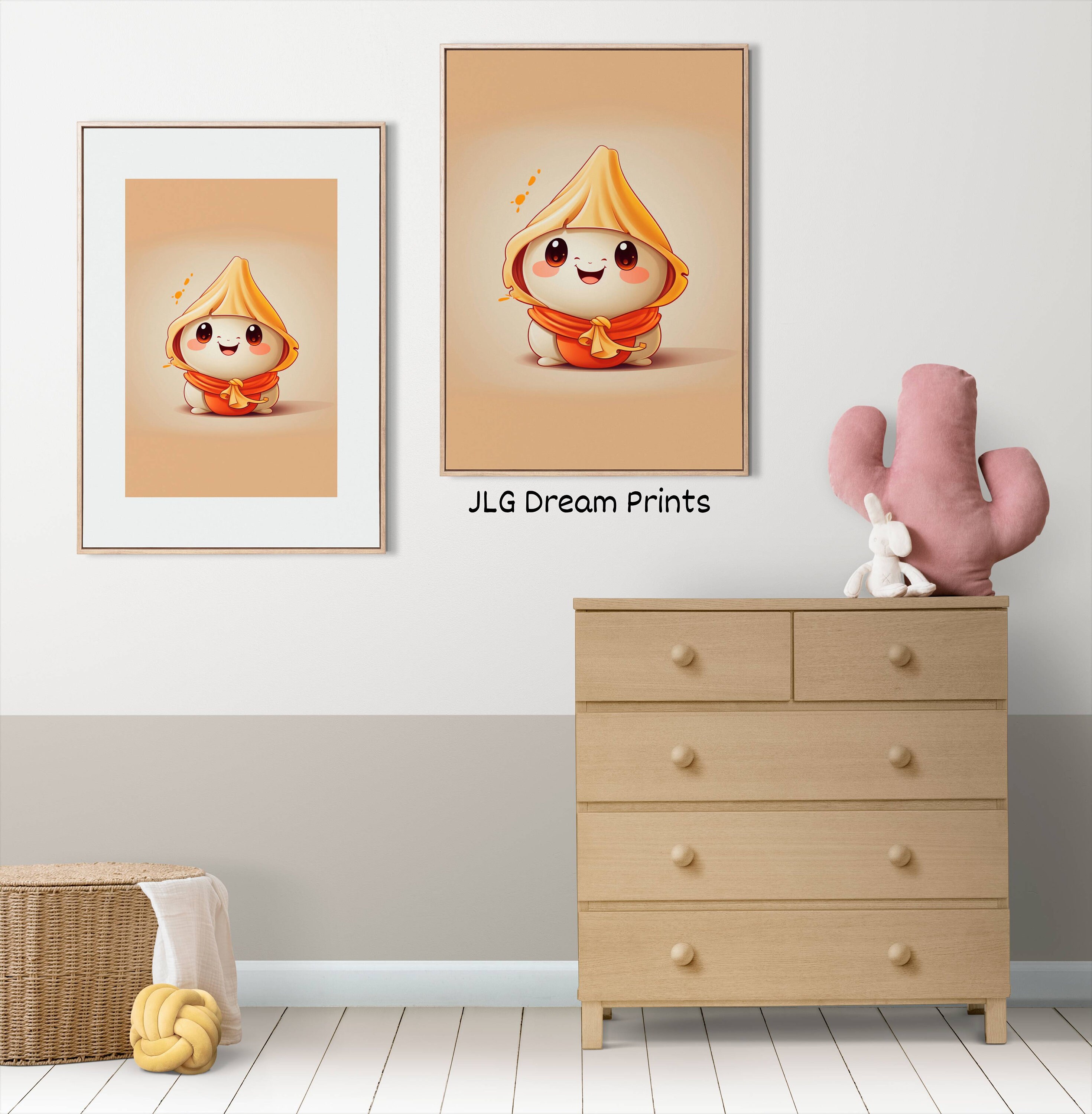 Printable Cute Kawaii Baby Dumpling Digital Download Wall Art - Etsy