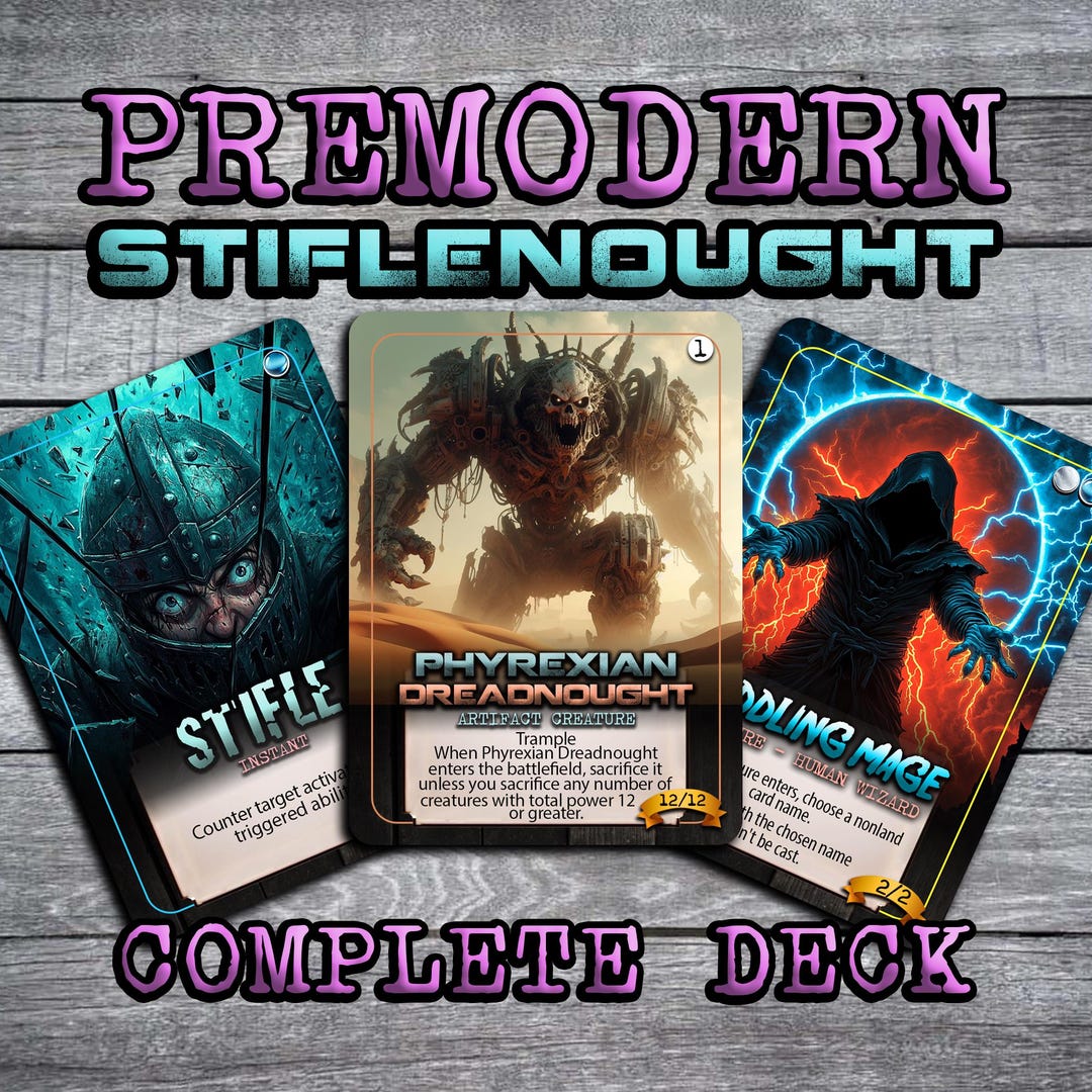 Stiflenought Complete PREMODERN Deck MTG Stifle-nought - Etsy