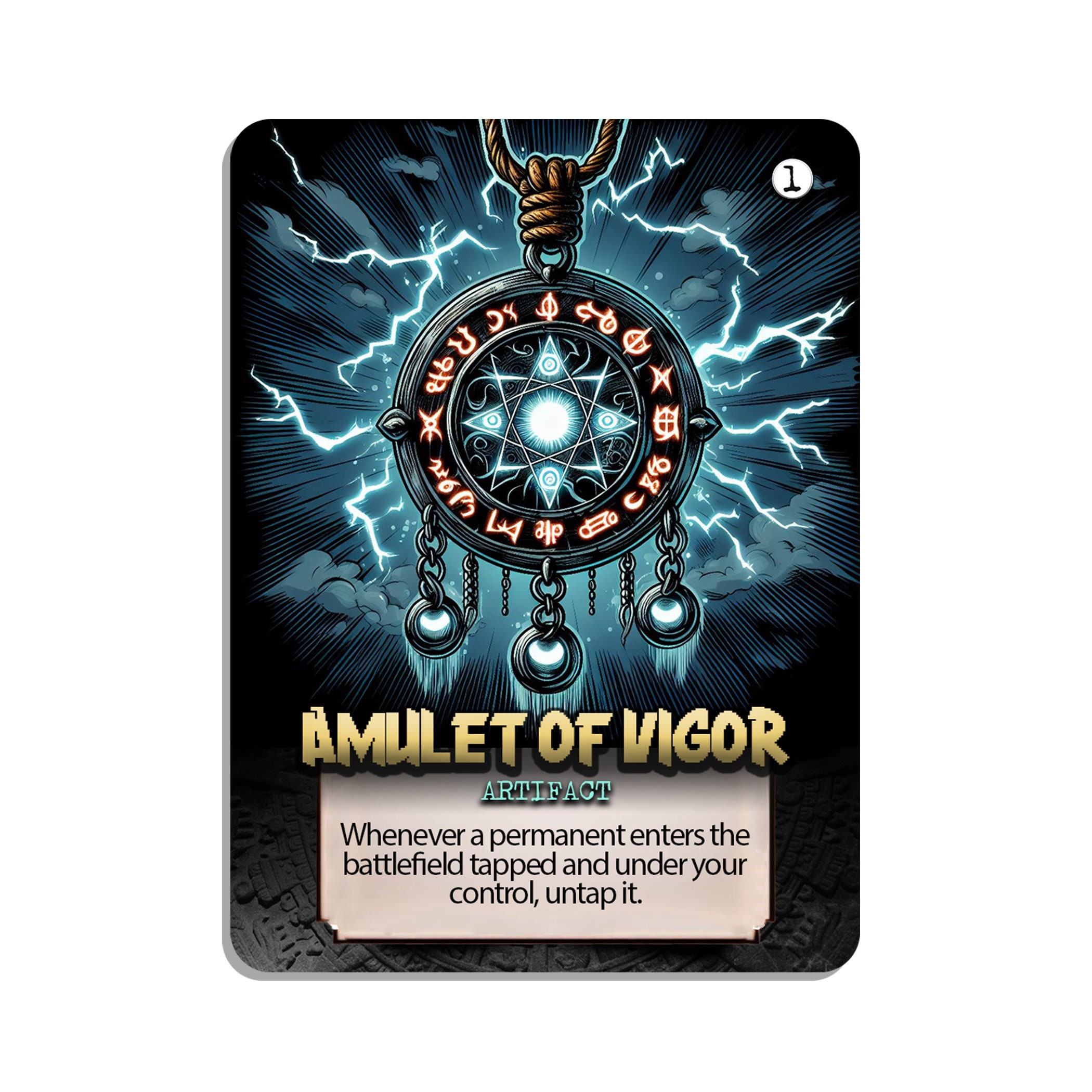 Amulet of Vigor Custom Proxy MTG - Etsy