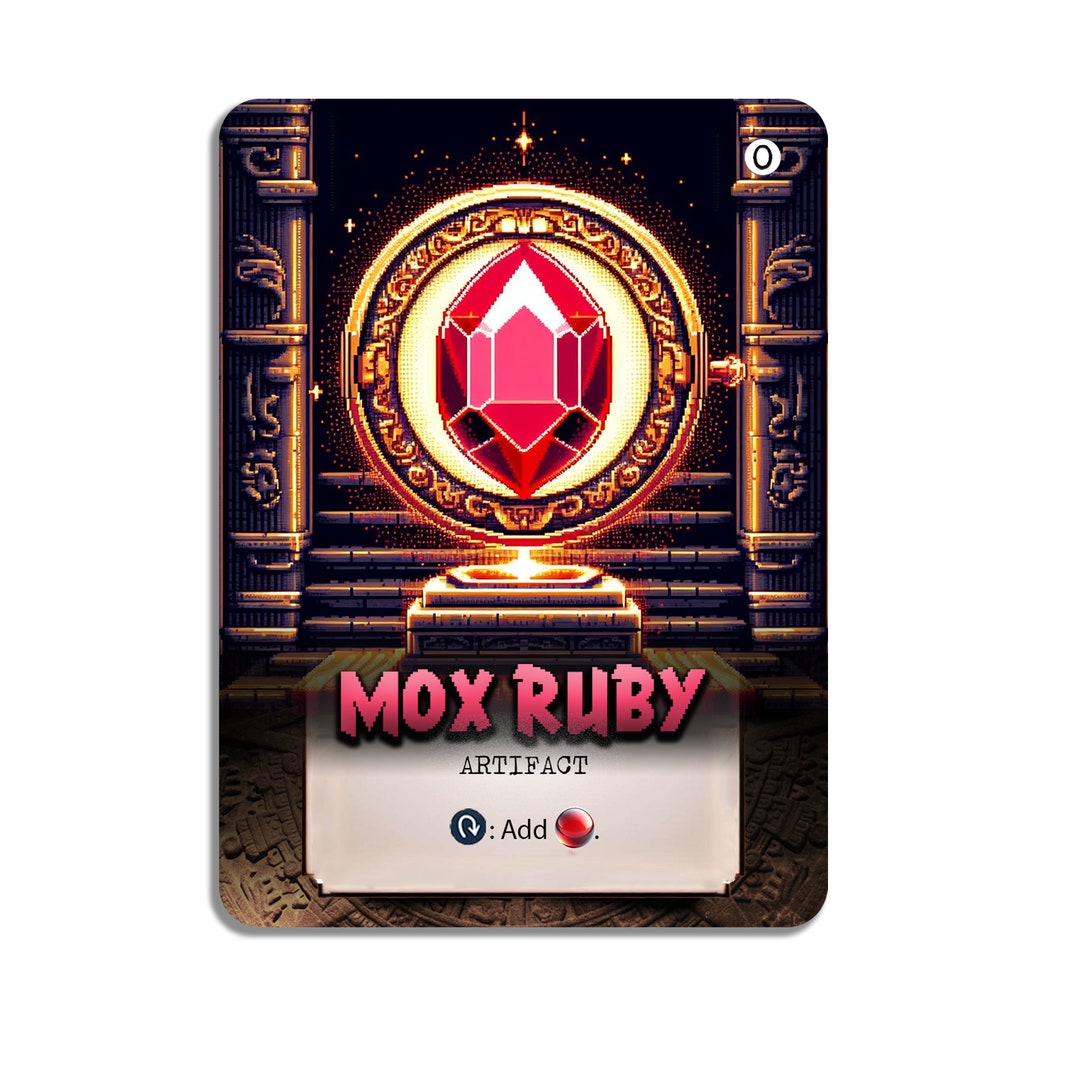Mox Ruby Custom Proxy MTG - Etsy