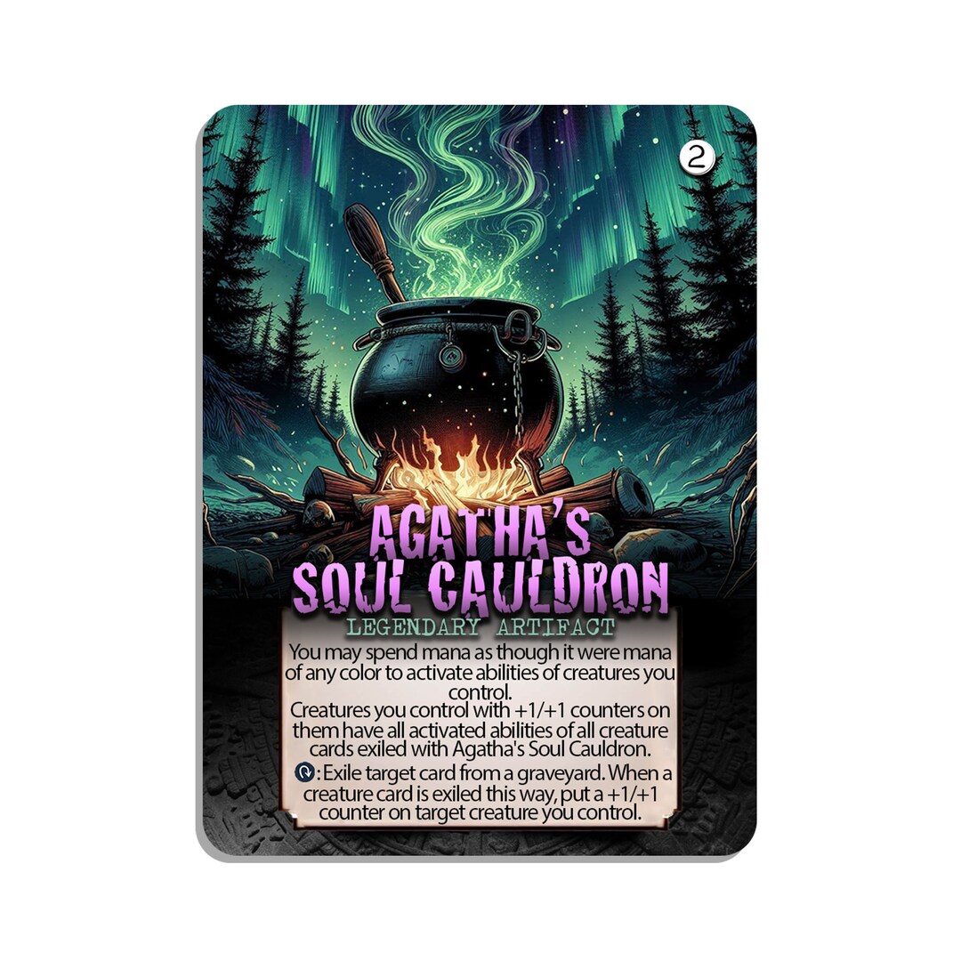 Agatha's Soul Cauldron Custom Proxy MTG - Etsy