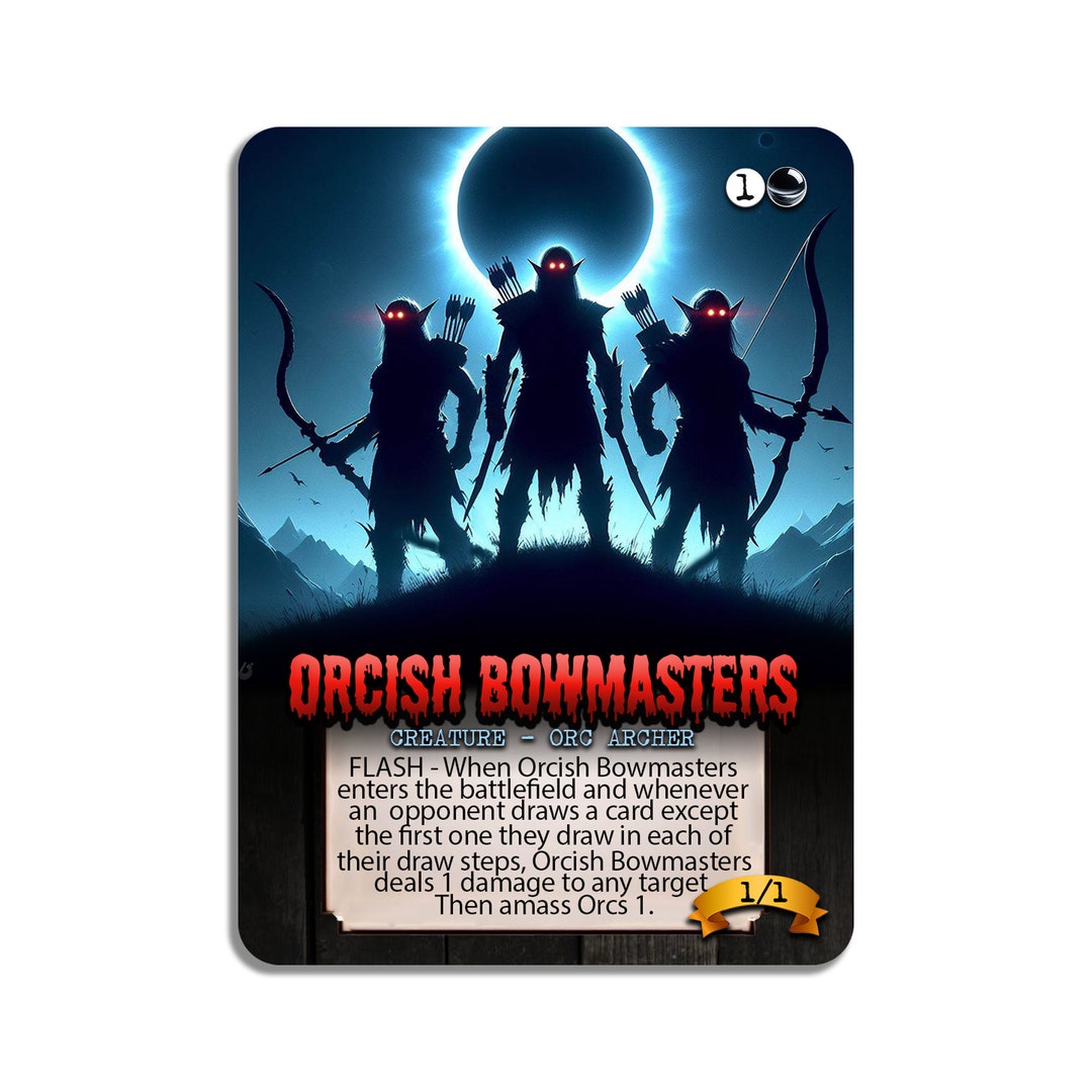 Orcish Bowmasters Custom Proxy MTG Proxies - Etsy