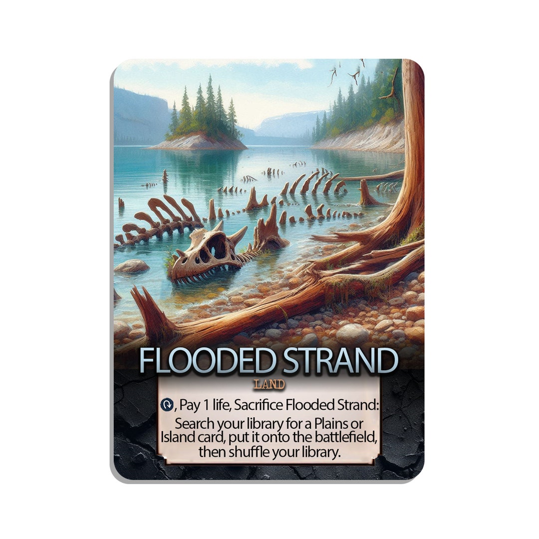 Flooded Strand Custom Proxy MTG Proxies - Etsy