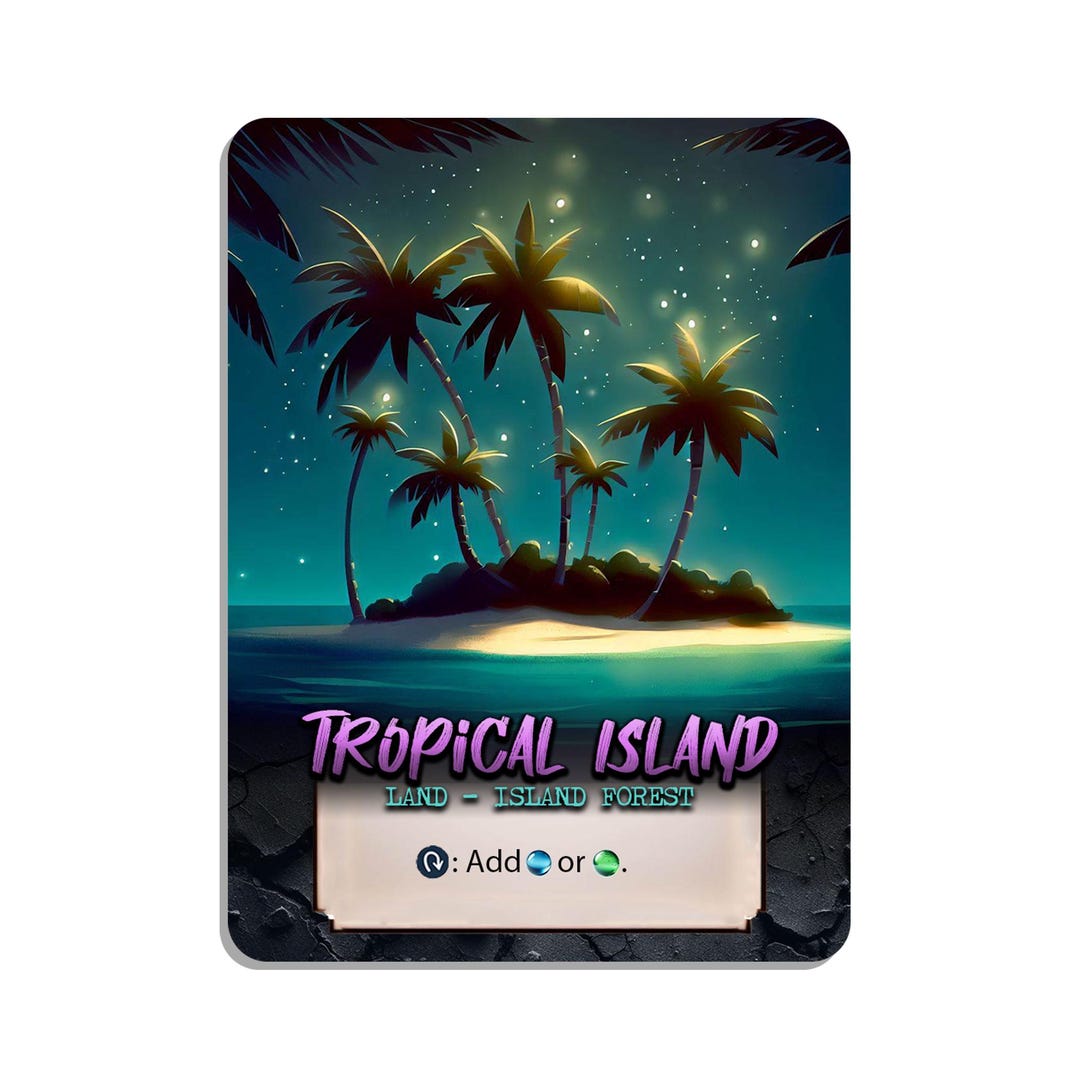 Tropical Island Custom MTG Proxy Proxies - Etsy