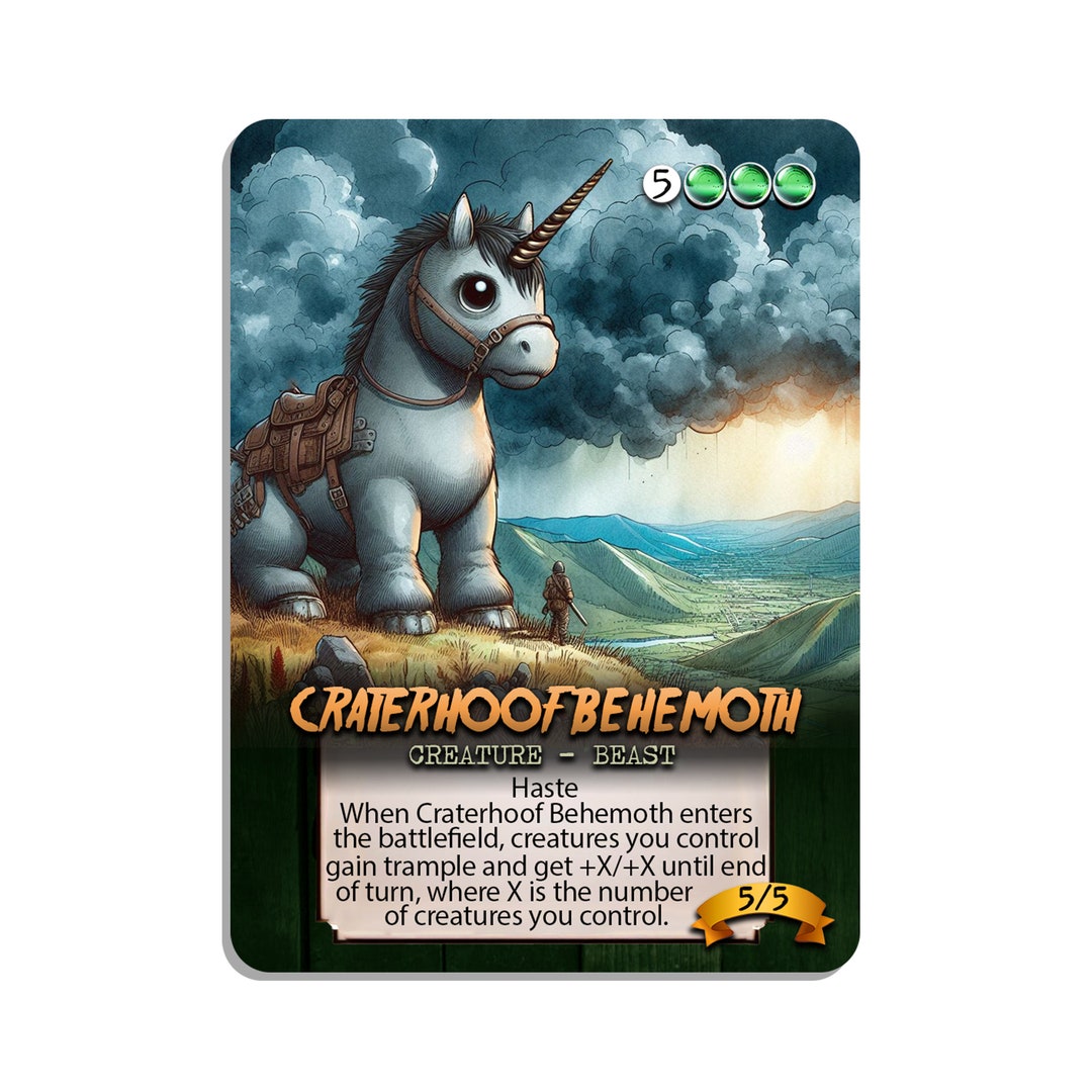 Craterhoof Behemoth Custom Proxy MTG Proxies - Etsy