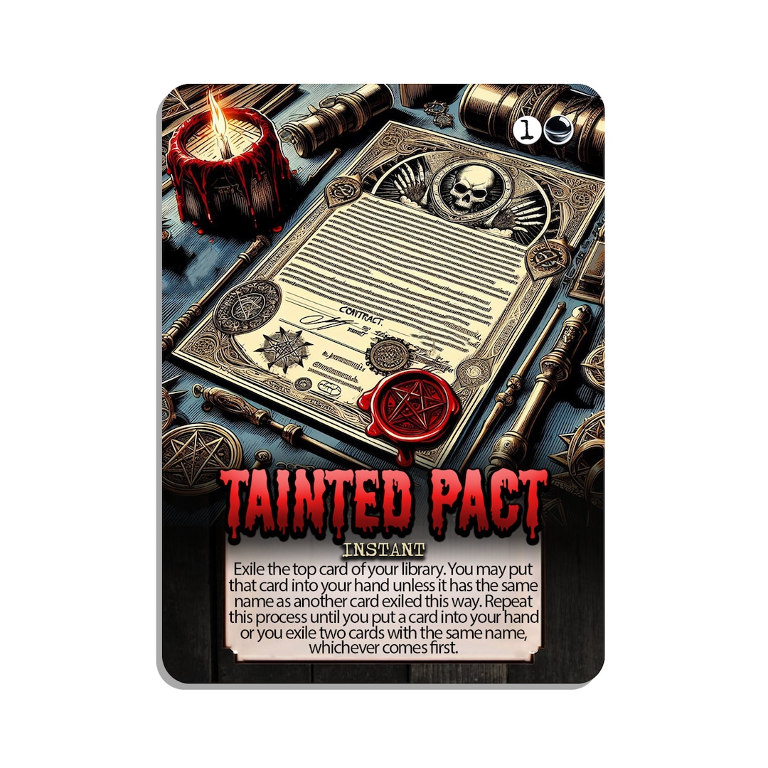 Tainted Pact Custom Proxy MTG - Etsy