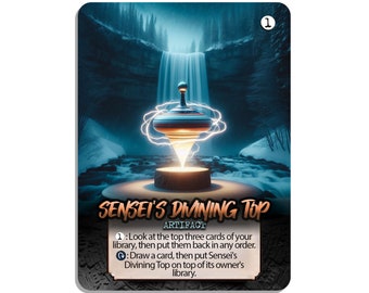 Sensei's Divining Top Full Art Mtg Proxy Custom Card Holographic - Etsy