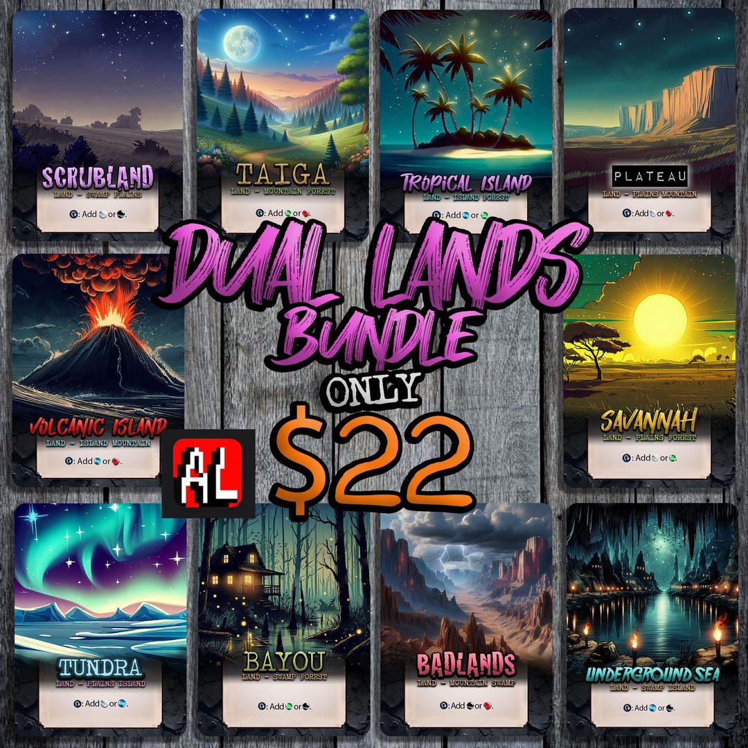 Dual Lands MTG Custom Proxies Bundle - Etsy