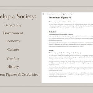 Worldbuilding Notion Template Digital Novel Planner Novel - Etsy