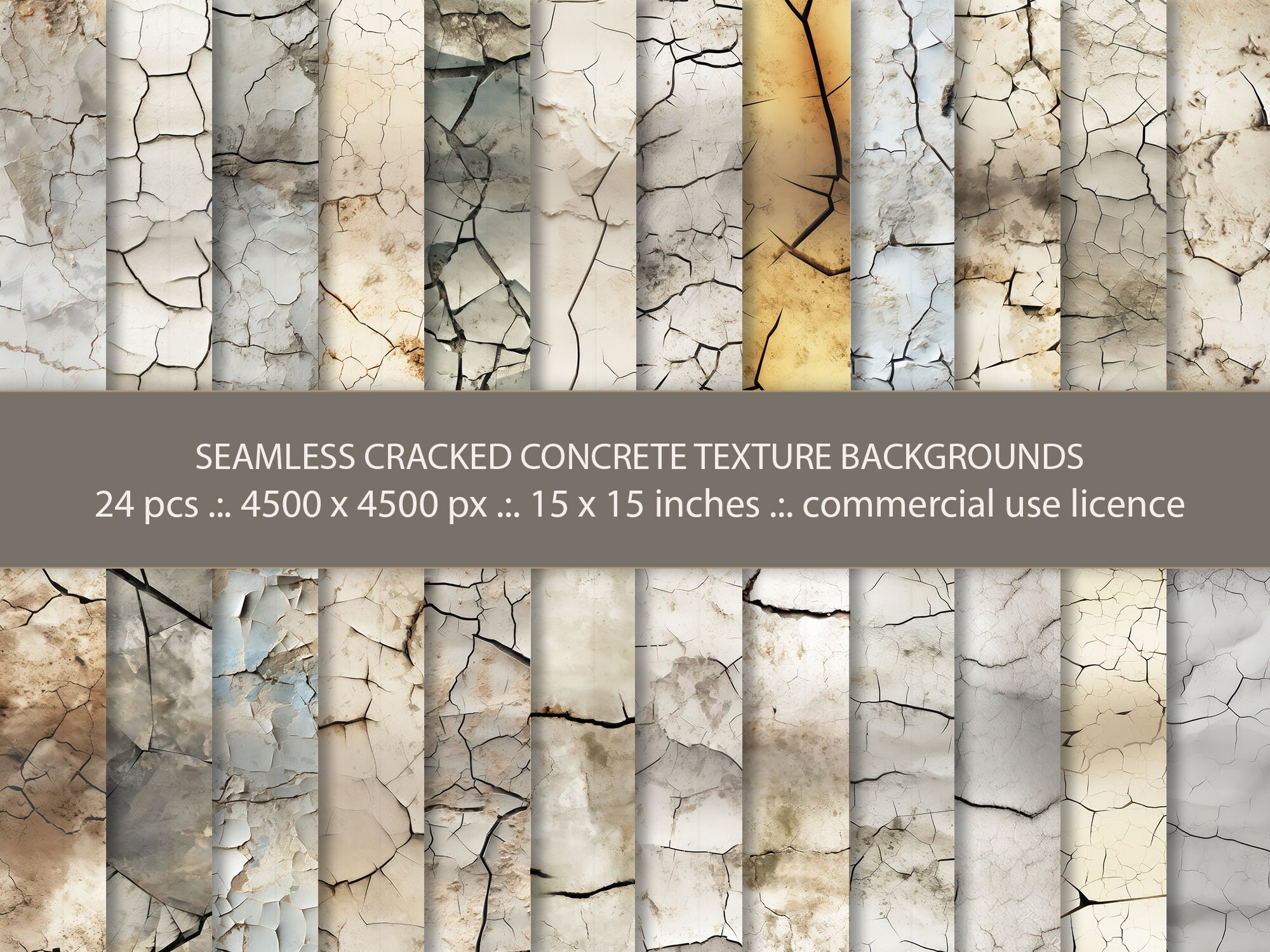24 Seamless Cracked Concrete Texture Background, Textures of Earth ...
