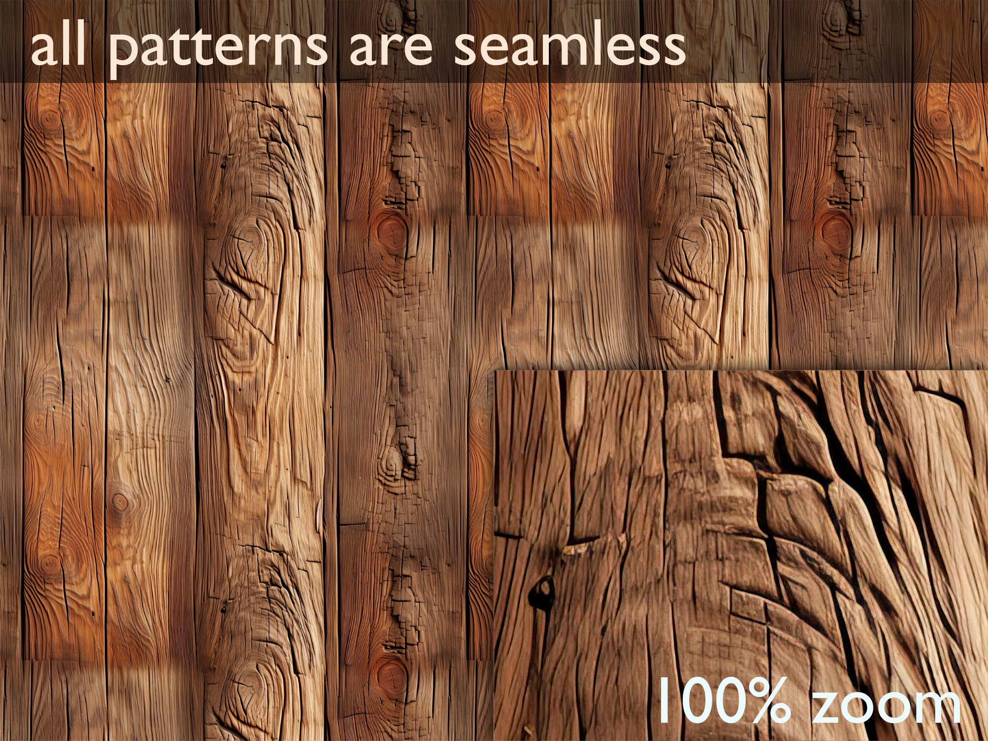 20 Seamless Wooden Plank Pattern Backgrounds, Wood Texture, Seamless ...