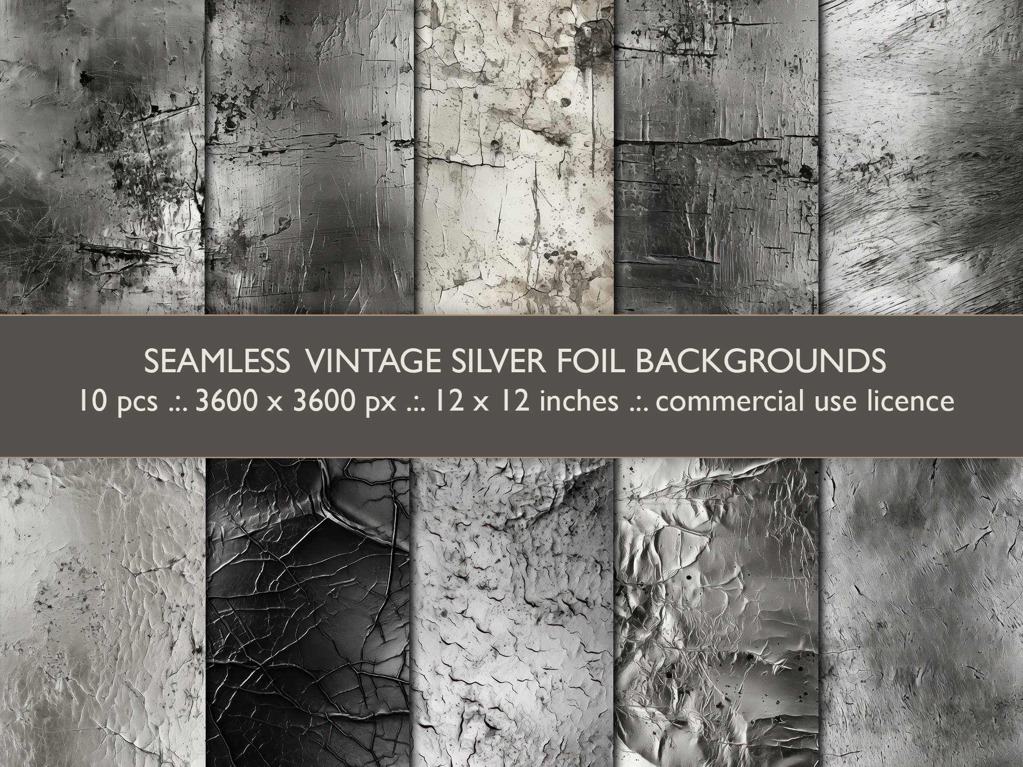Aged Silver Backgrounds Seamless Cracked Silver Textures Grunge ...