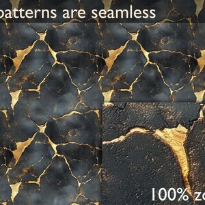 30 Seamless Vintage Gold Patterns, Grunge Textures Golden Backgrounds ...