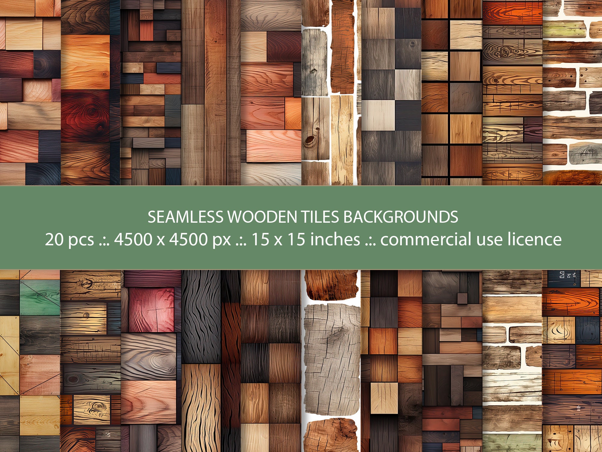 20 Seamless Wooden Pattern Backgrounds, Wood Texture, Wood Digital ...