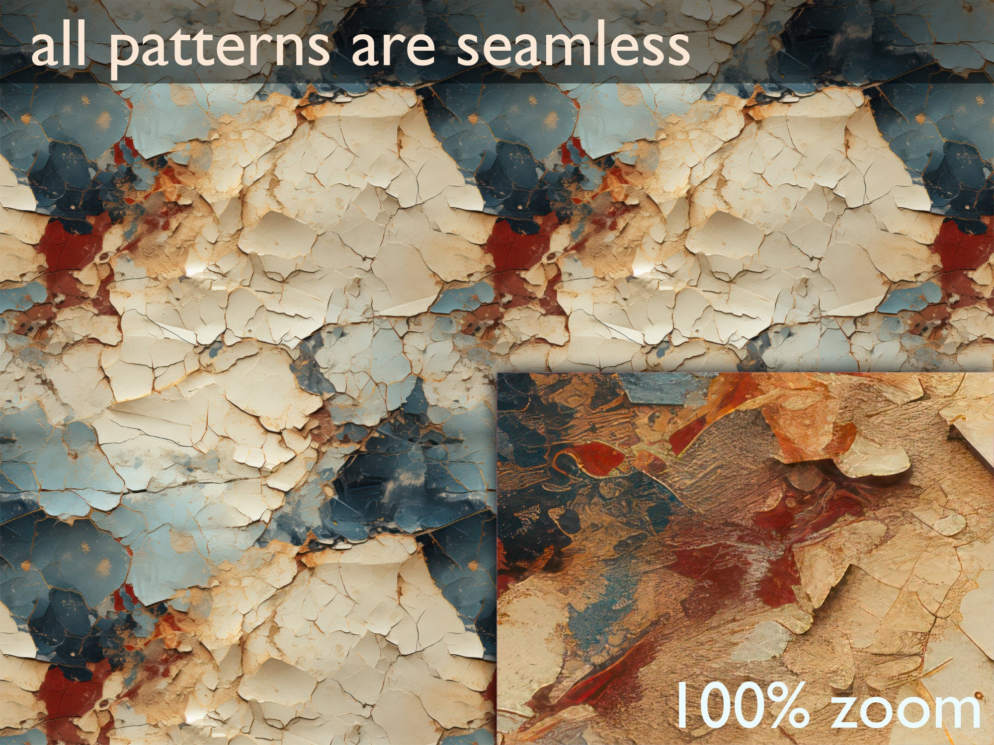 20 Seamless Cracked Abstract Texture Backgrounds Digital Paper ...