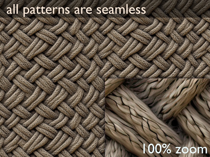 20 Seamless Knitted Wool Texture Backgrounds, Crochet Wool Pattern ...