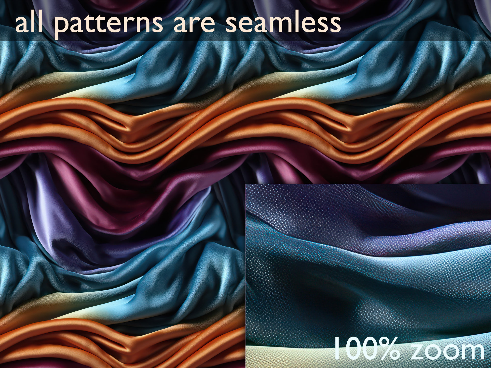 20 Seamless Shiny Satin Fabric Texture Backgrounds, Seamless Pattern ...