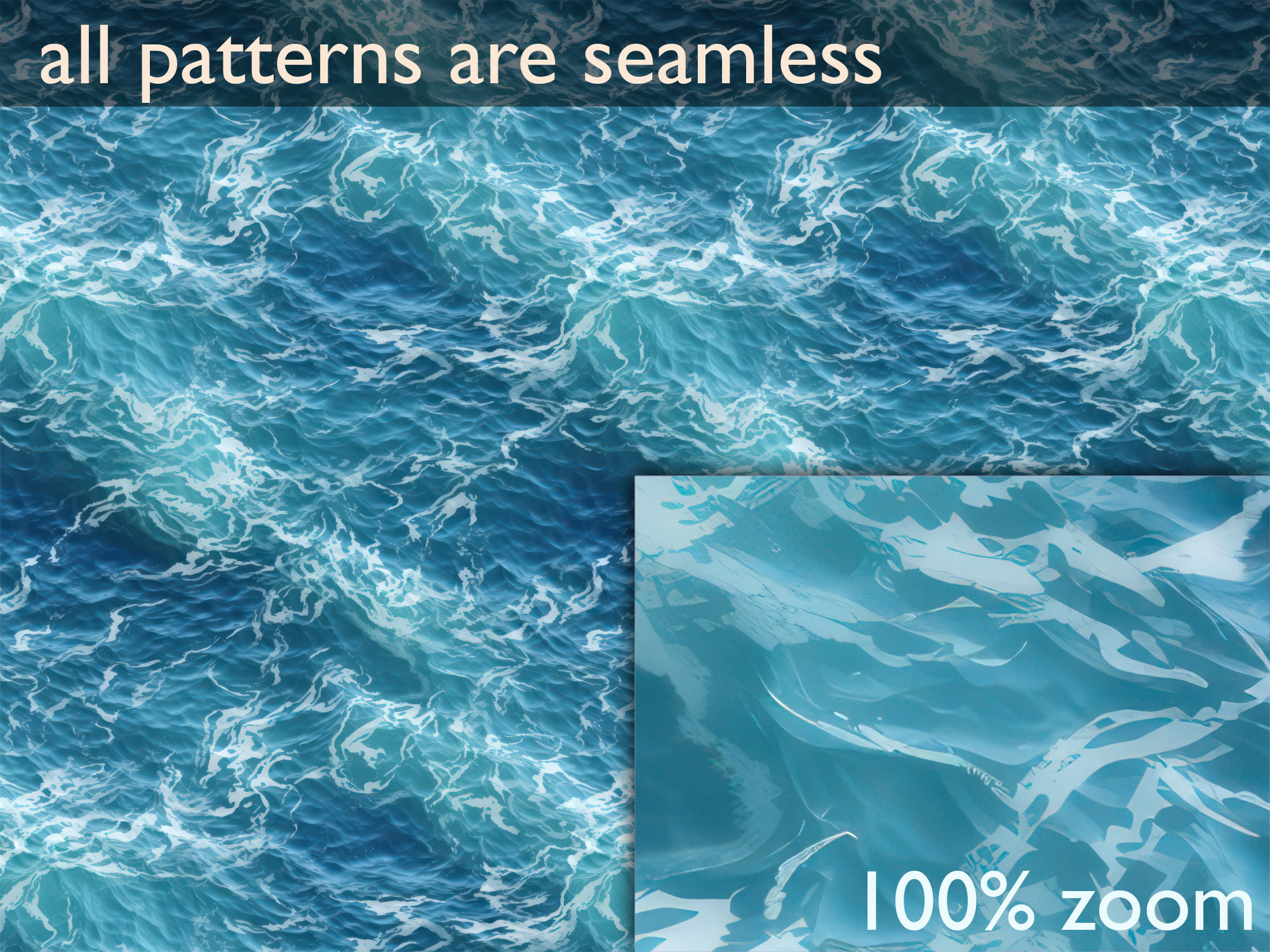 20 Seamless Teal Water Foam Texture Background, Ocean Design, Seamless ...