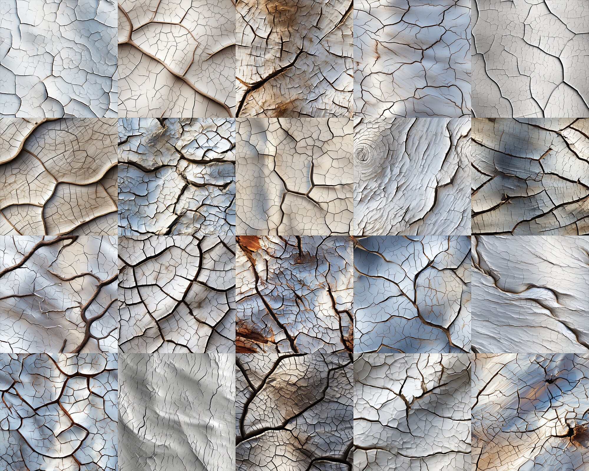 20 Seamless Old Cracked Wood Texture Backgrounds, Natural Vintage ...
