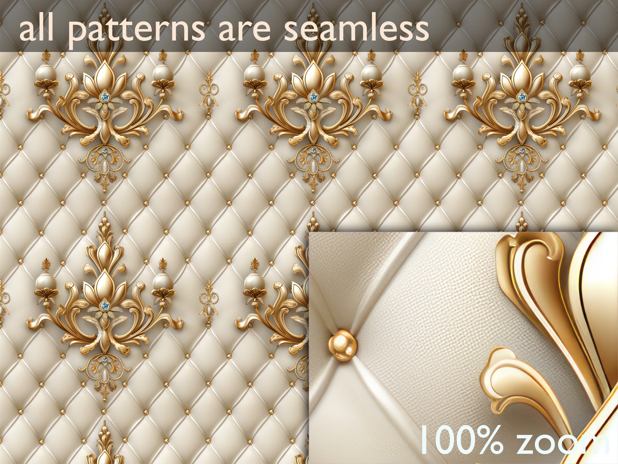 Imperial Leather Upholstery Textures: Seamless Elegant Patterns ...