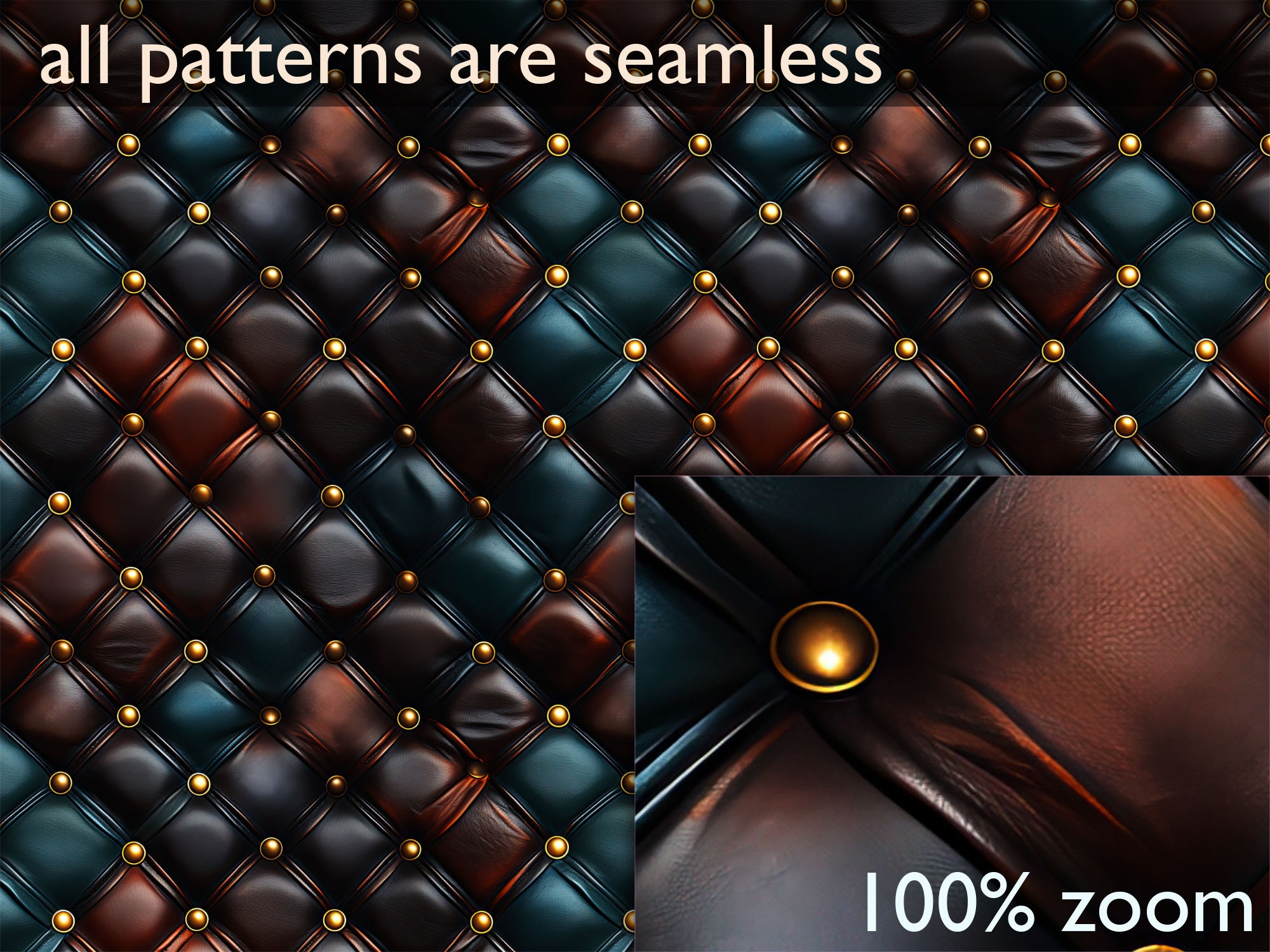 40 Vintage Embossed Leather Textures: Seamless Backgrounds (digital ...