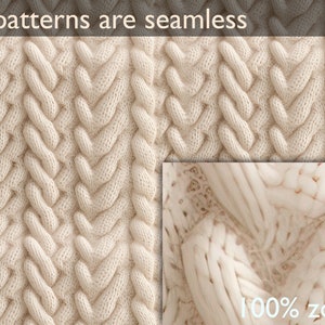 20 Seamless Knitted Wool Texture Backgrounds, Crochet Wool Pattern ...