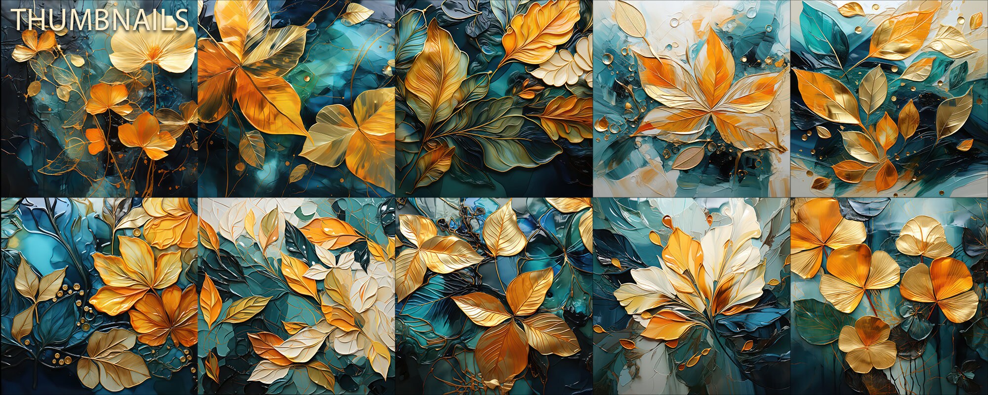 Watercolor Acrylic Botanical Background With Abstract Leaves - Etsy