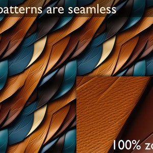 20 Seamless Abstract Leather Backgrounds, Rainbow Abstract Leather ...