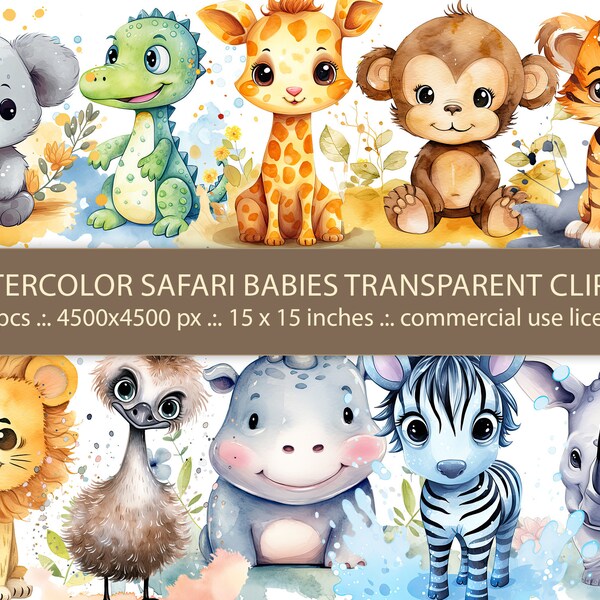 Baby Animals Clipart - Etsy