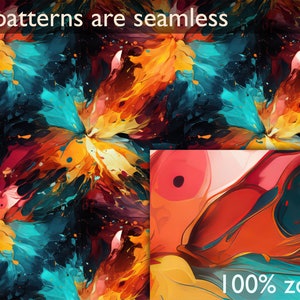20 Seamless Grunge Splashes Color Backgrounds, Watercolor Stains ...
