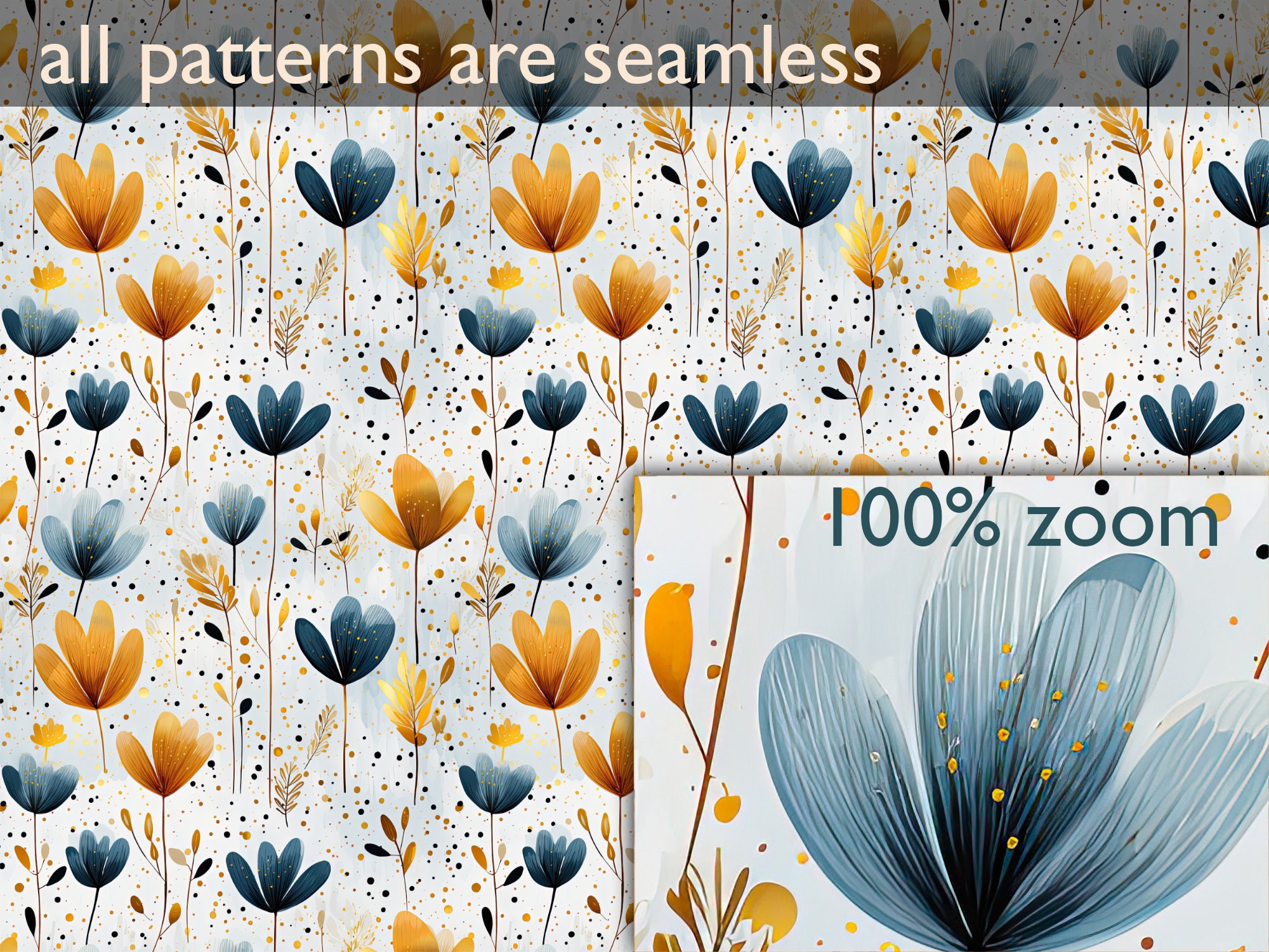 Seamless Watercolor Flowers Pattern Background, Spring Decorative ...