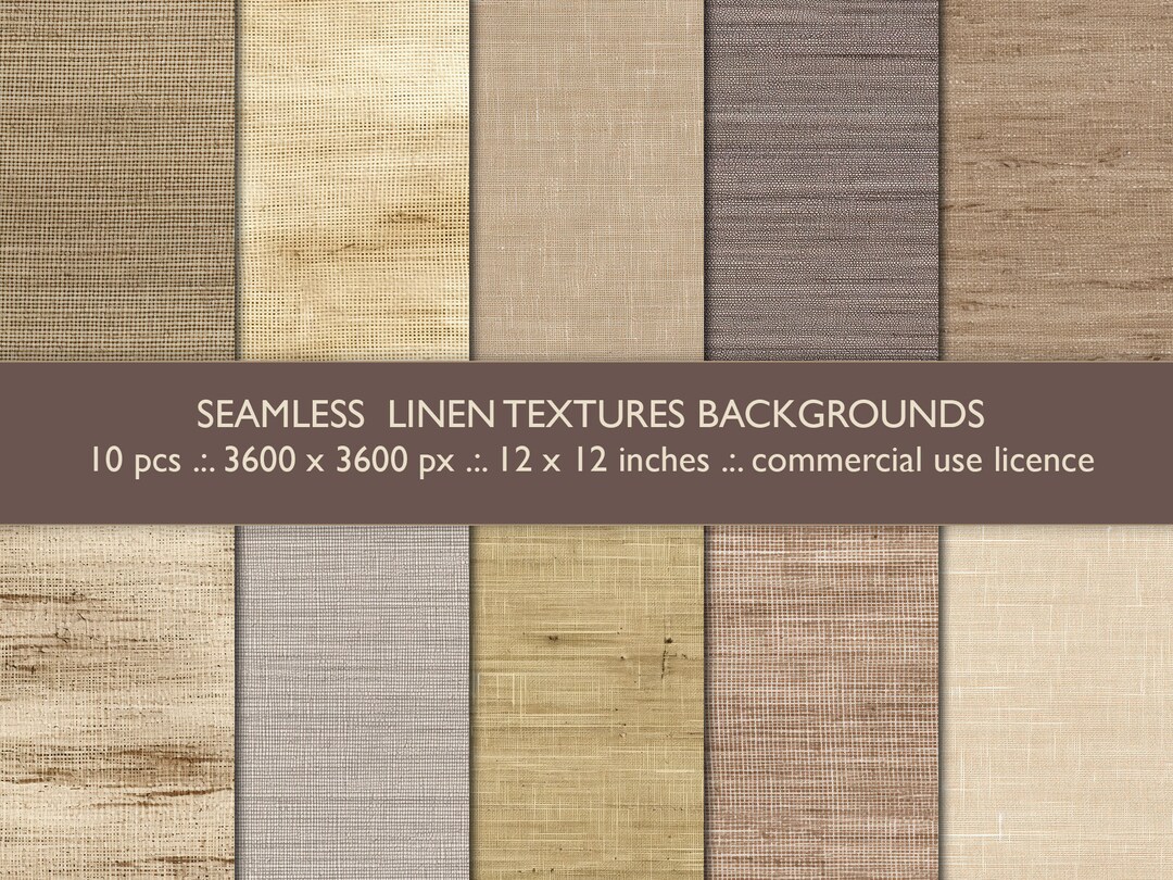 Linen Seamless Textures - 10 Seamless JPG Backgrounds - Natural Linen ...