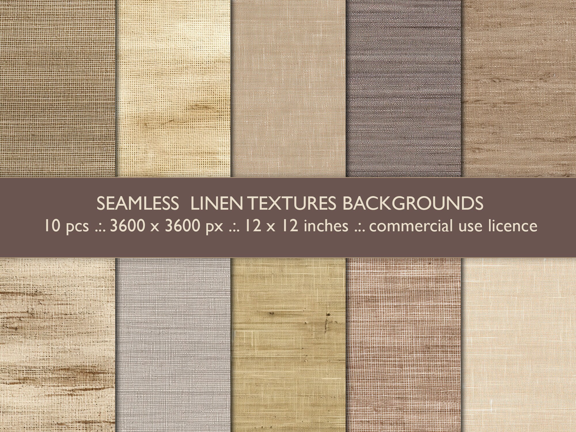 Linen Seamless Textures 10 Seamless JPG Backgrounds - Etsy