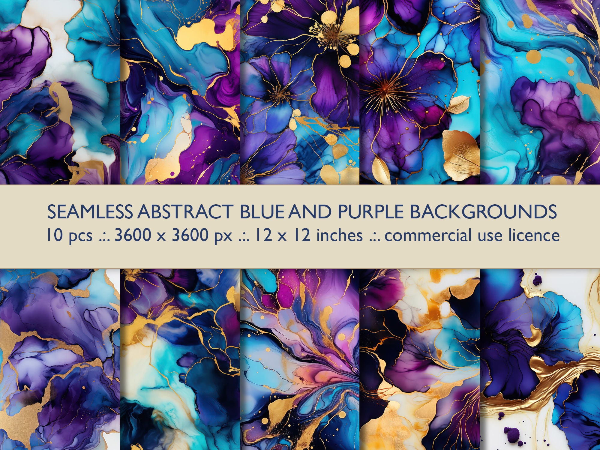 Seamless Pattern, Gold Glittering Alcohol Ink Digital Paper, Watercolor ...