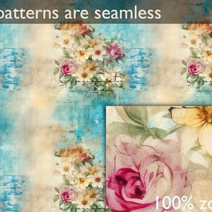 20 Seamless Vintage Decorative Paper Backgrounds, Seamless Pattern ...