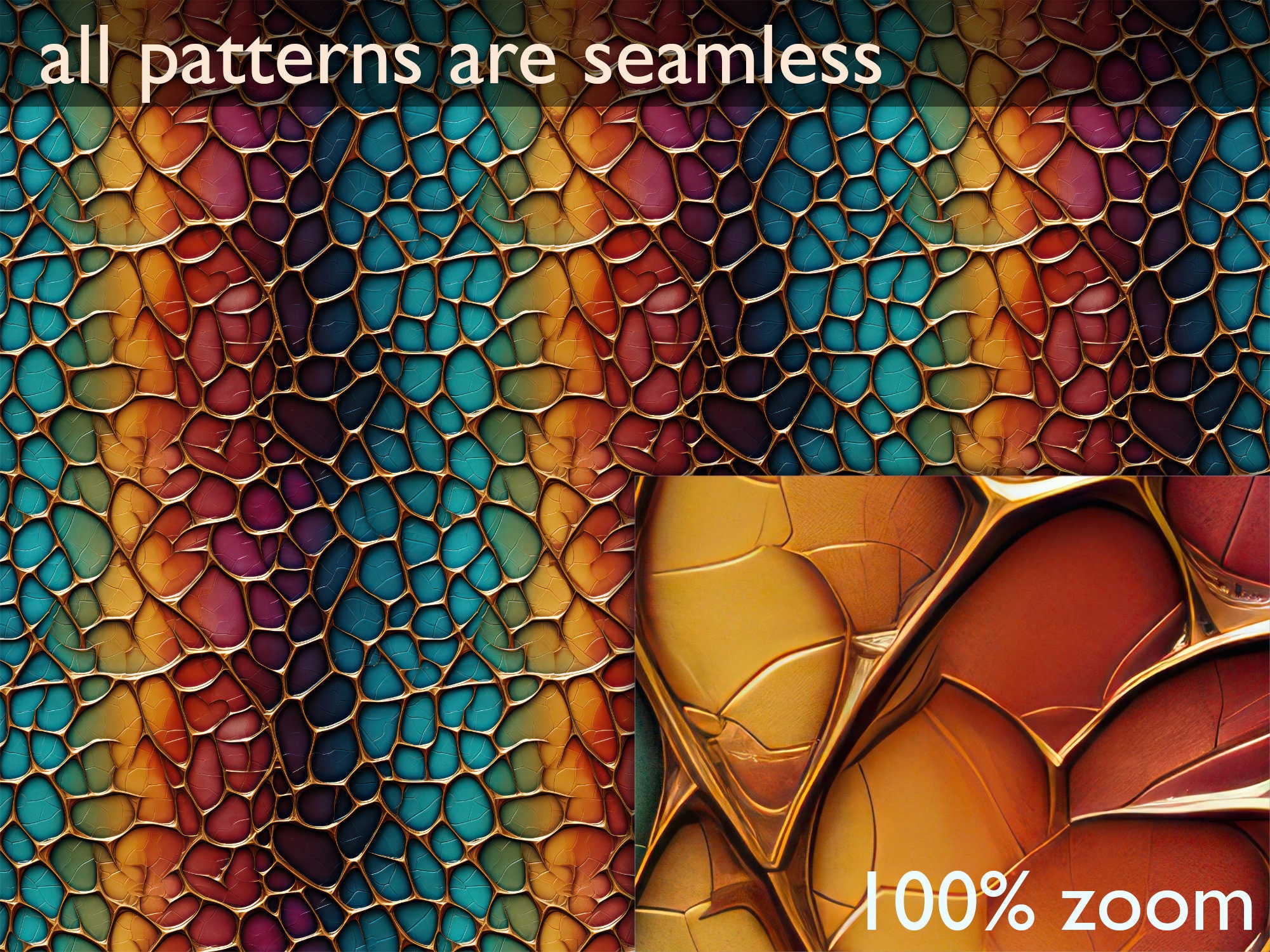 20 Seamless Abstract Leather Backgrounds, Rainbow Abstract Leather ...
