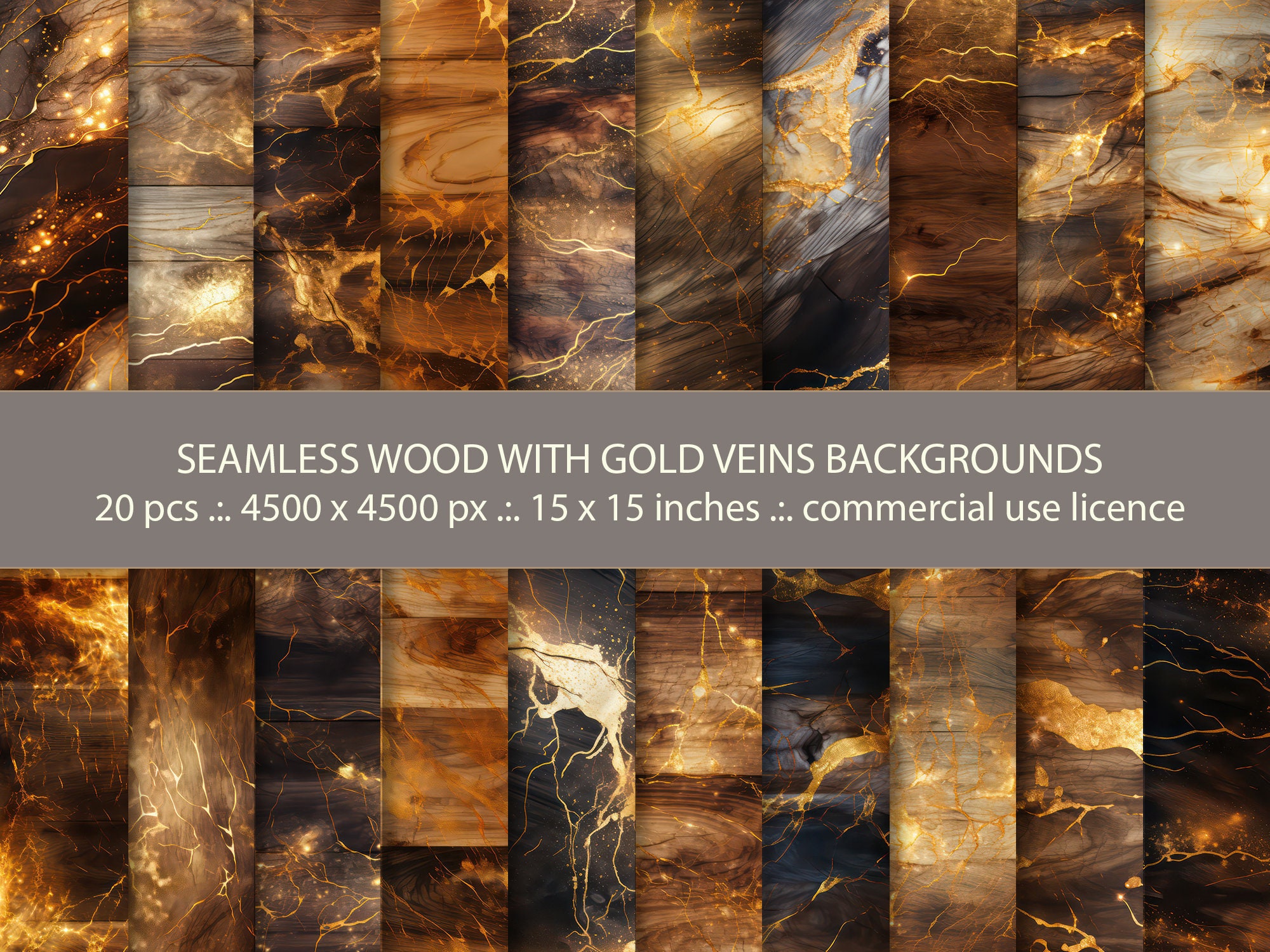 20 Seamless Wood With Gold Veins Backgrounds, Old Wood Plank With Gold ...