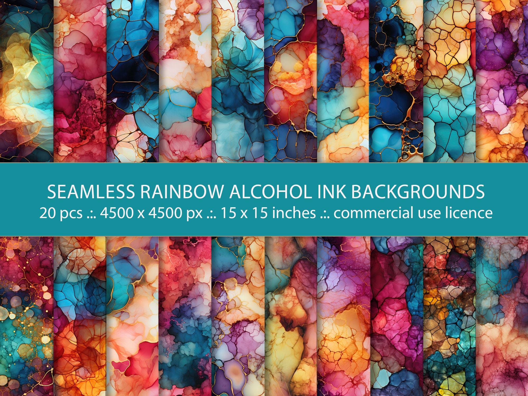 20 Watercolor Style Seamless Backgrounds Colorful - Etsy