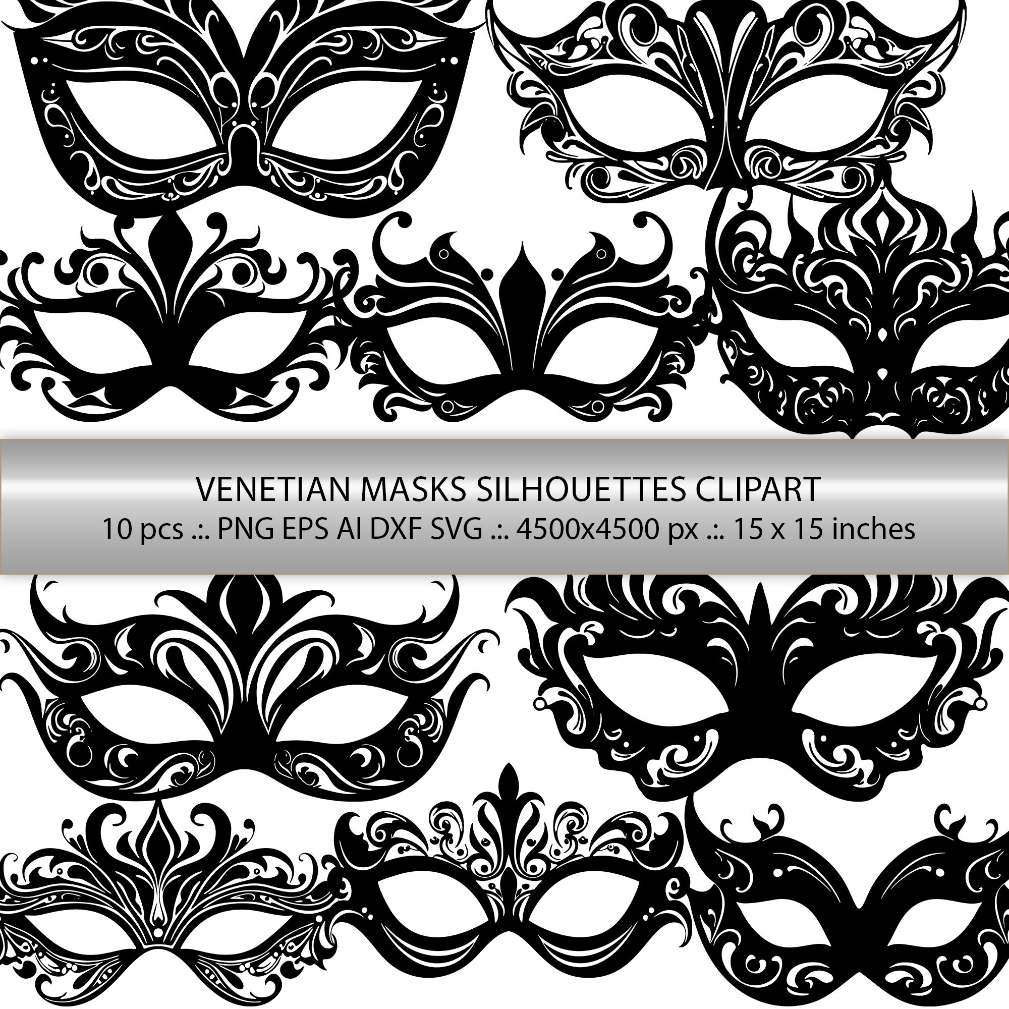 Exquisite Masquerade SVG Mask Bundle for Cricut, Woodworking, Canvas ...