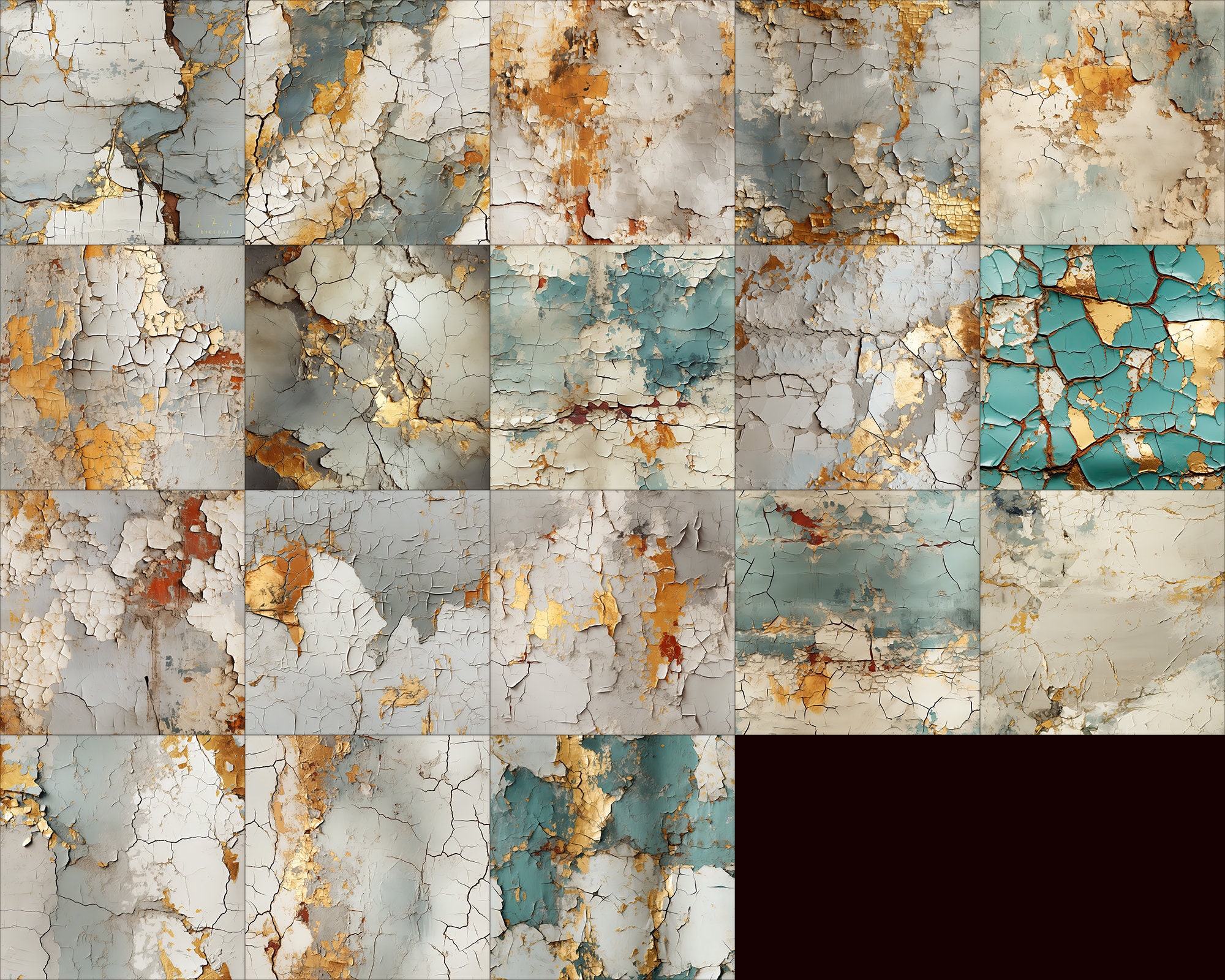 18 Seamless Cracked Wall With Gold Background, Seamless Pattern, Paint ...