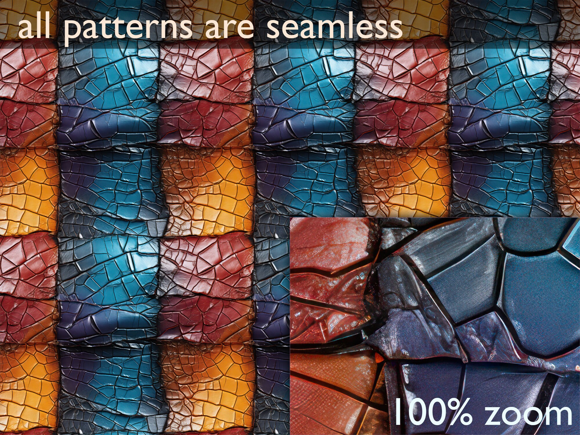 20 Seamless Cracked Leather Pattern Backgrounds, Seamless Pattern ...