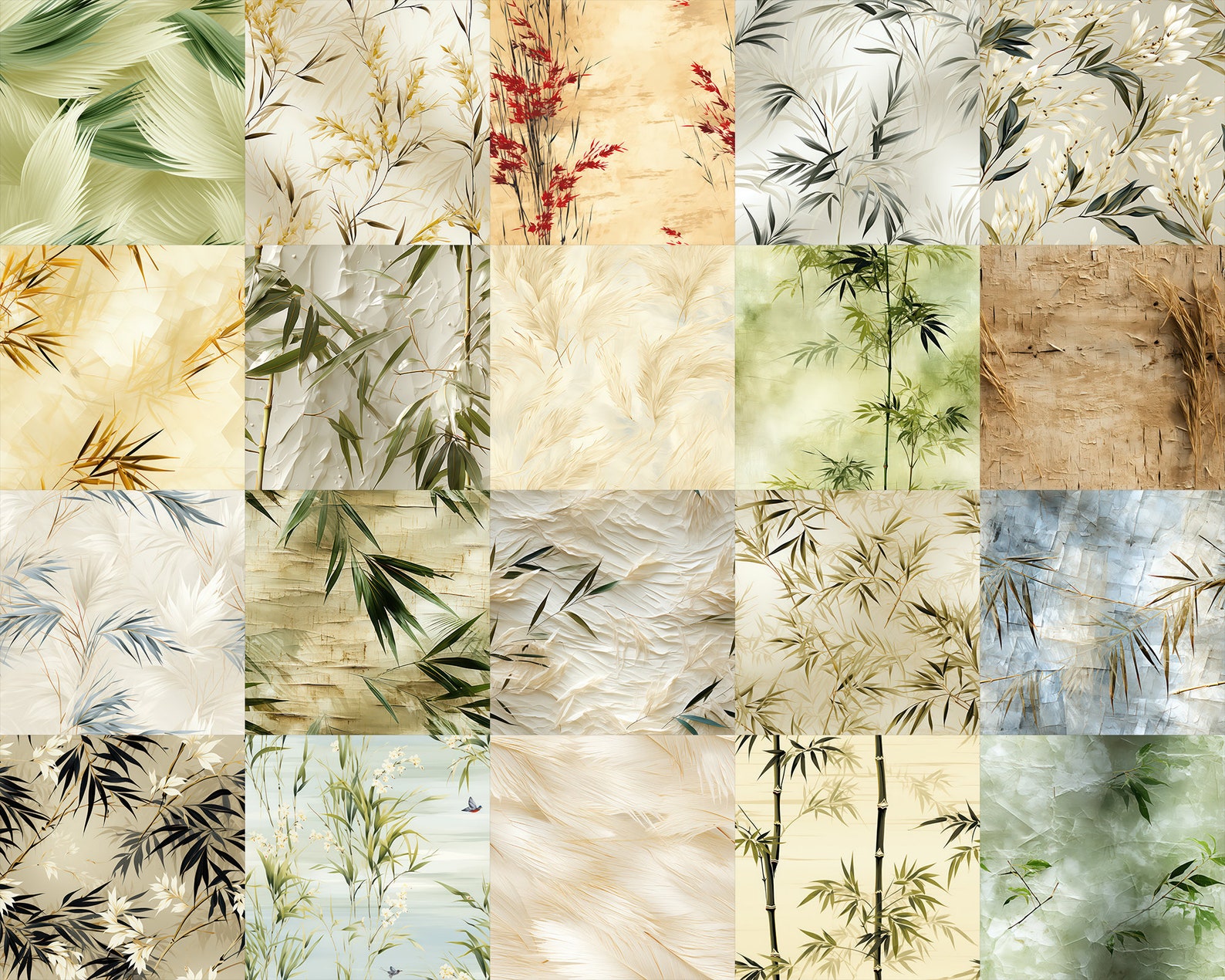 20 Seamless Botanical Decorative Backgrounds Floral Paper Designs for ...