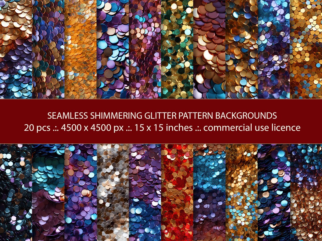 20 Seamless Shimmering Glitter Texture Backgrounds Digital - Etsy