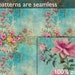 20 Seamless Vintage Decorative Paper Backgrounds, Seamless Pattern ...