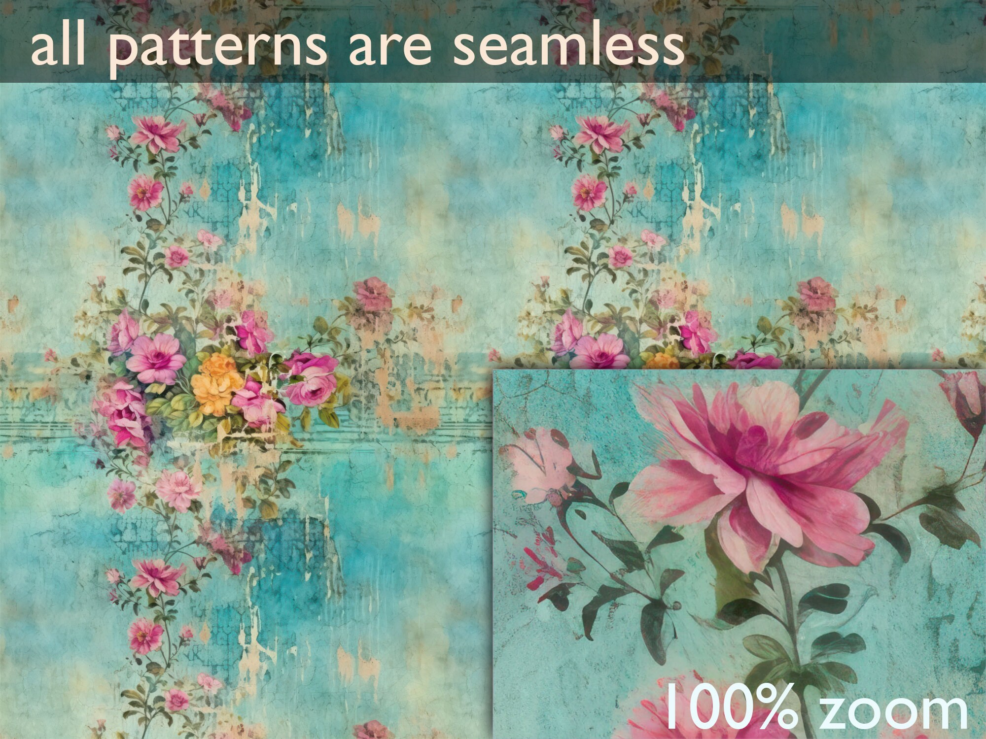 20 Seamless Vintage Decorative Paper Backgrounds, Seamless Pattern ...