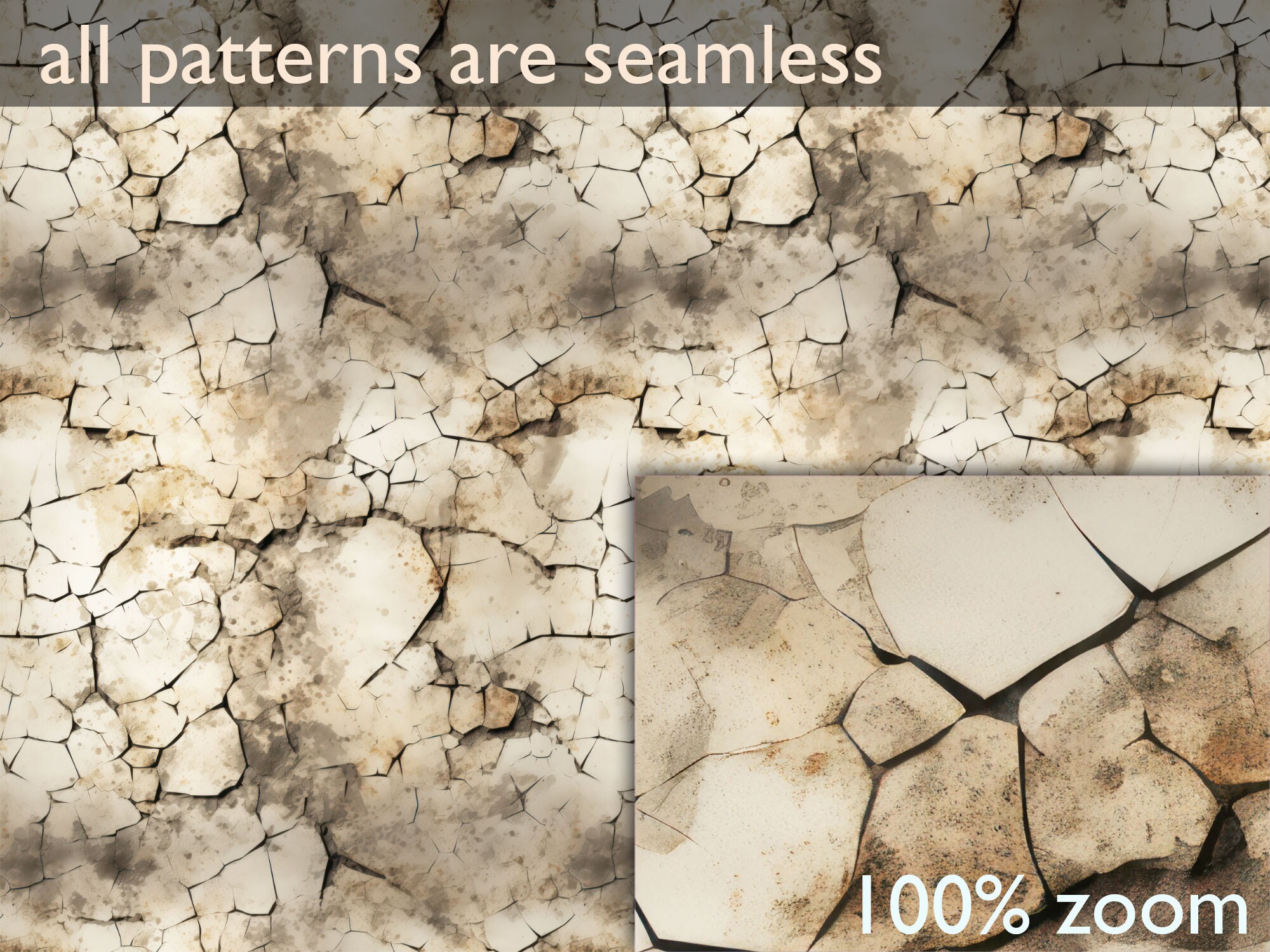 24 Seamless Cracked Concrete Texture Background, Textures of Earth ...