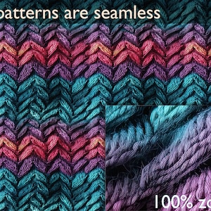 20 Seamless Knitted Wool Backgrounds, Texture Backgrounds, Knit Digital ...