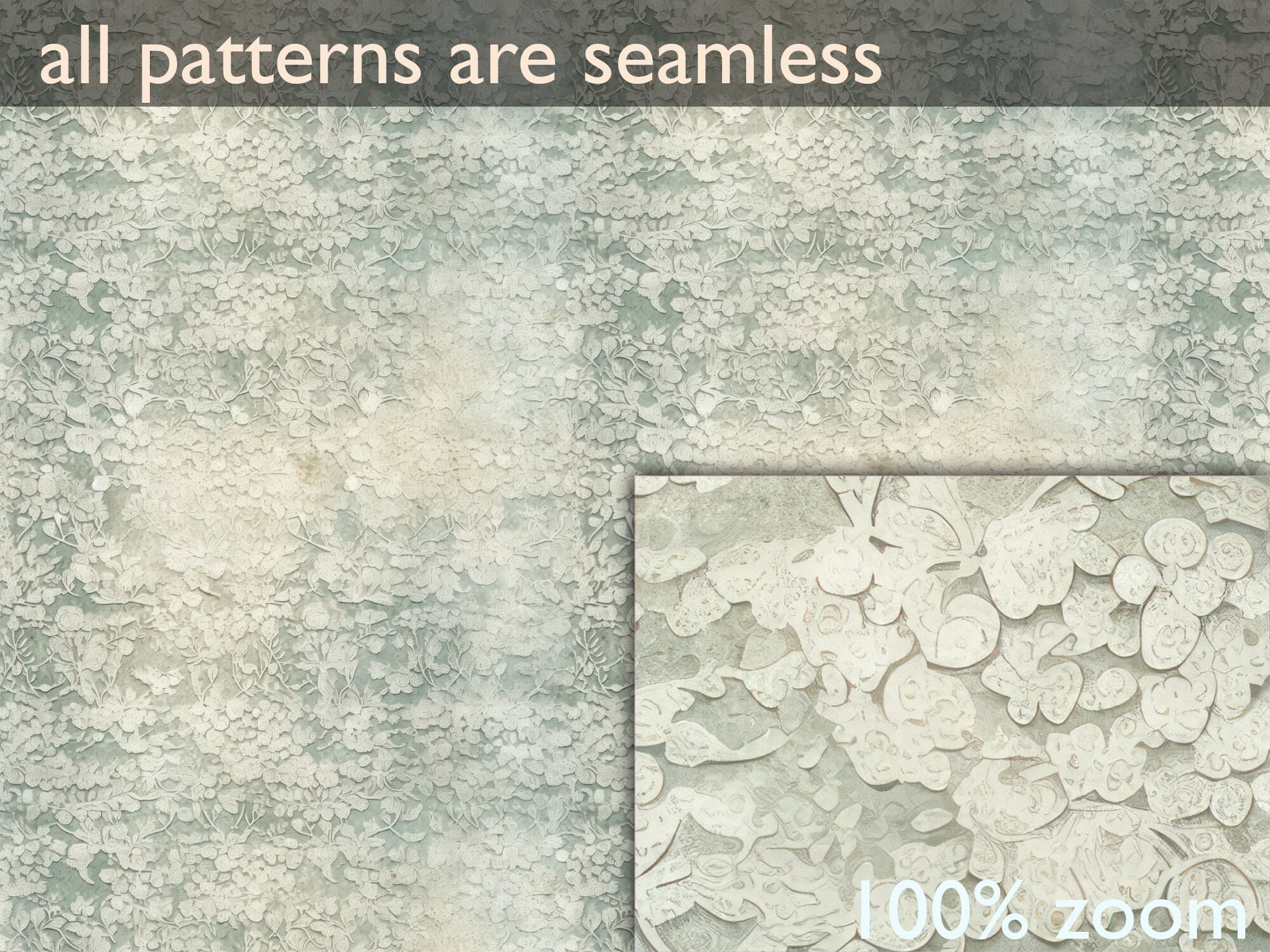 20 Seamless Vintage Decorative Paper Backgrounds, Seamless Pattern ...