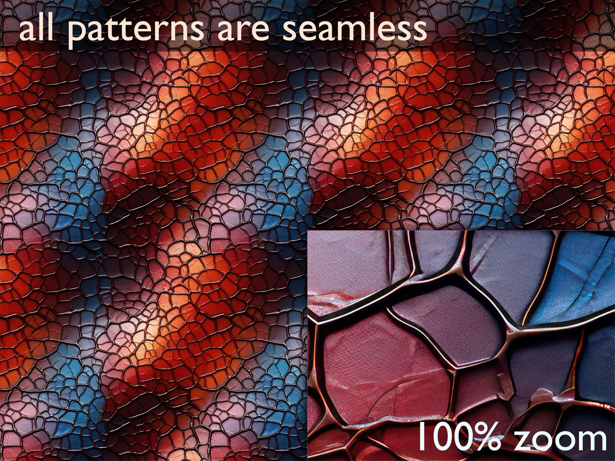 20 Seamless Abstract Leather Backgrounds, Rainbow Abstract Leather ...